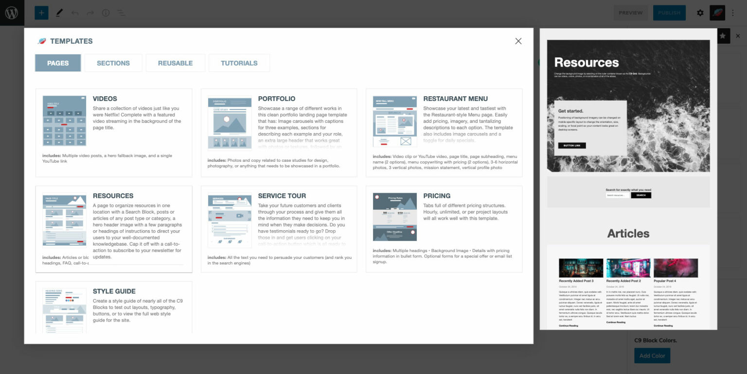 Using C9 Blocks + Animation to Redesign the Twenty Twenty One WordPress Theme | COVERT NINE